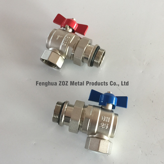 1" Angle Ball Valve For Manifolds , Floor Manifold Angle Union Ball ...