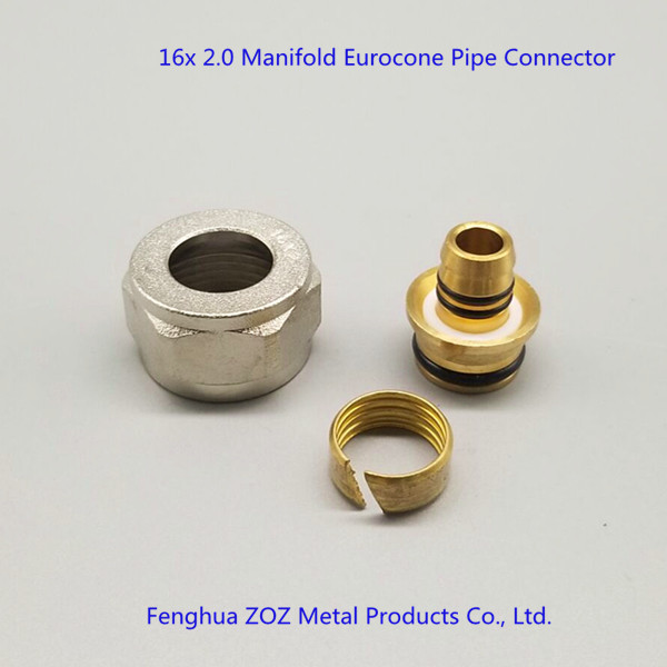 Manifold Eurocone 16 x 2mm PEX Connector , PEX Compression Connector ...
